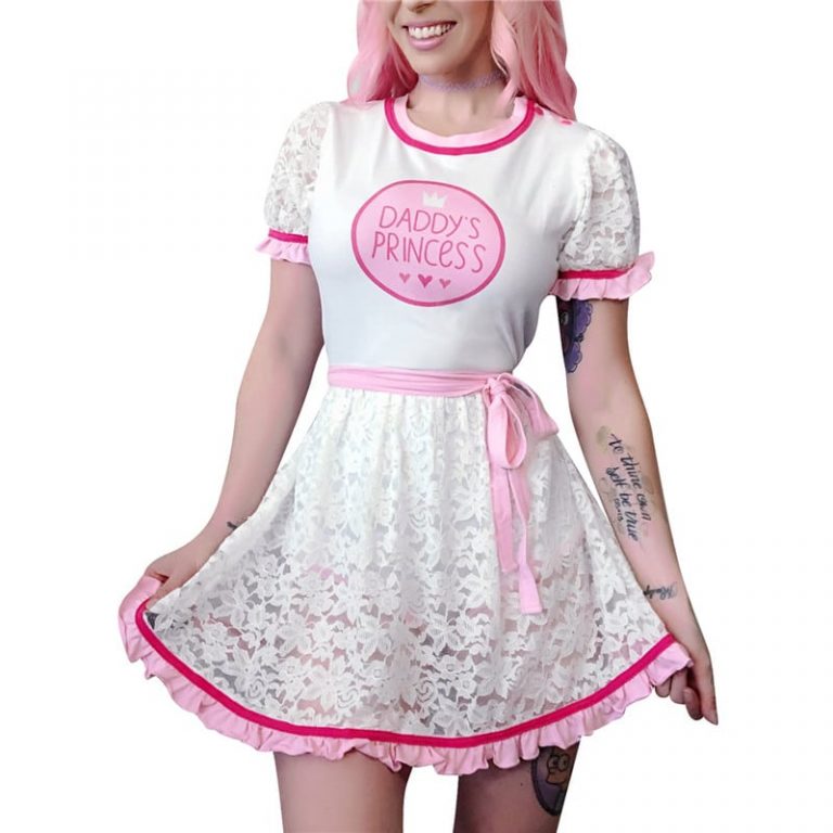 Daddy’s Princess Lacy Dress with New Lace - LittleForBig Cute & Sexy ...
