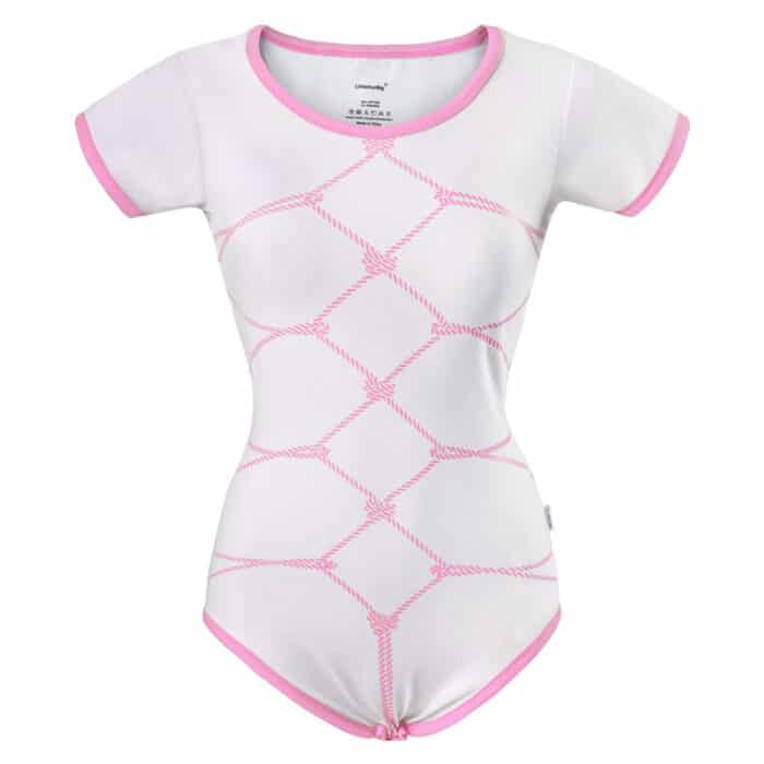 All-tied-up White Bodysuit Onesie - LittleForBig Cute & Sexy Products